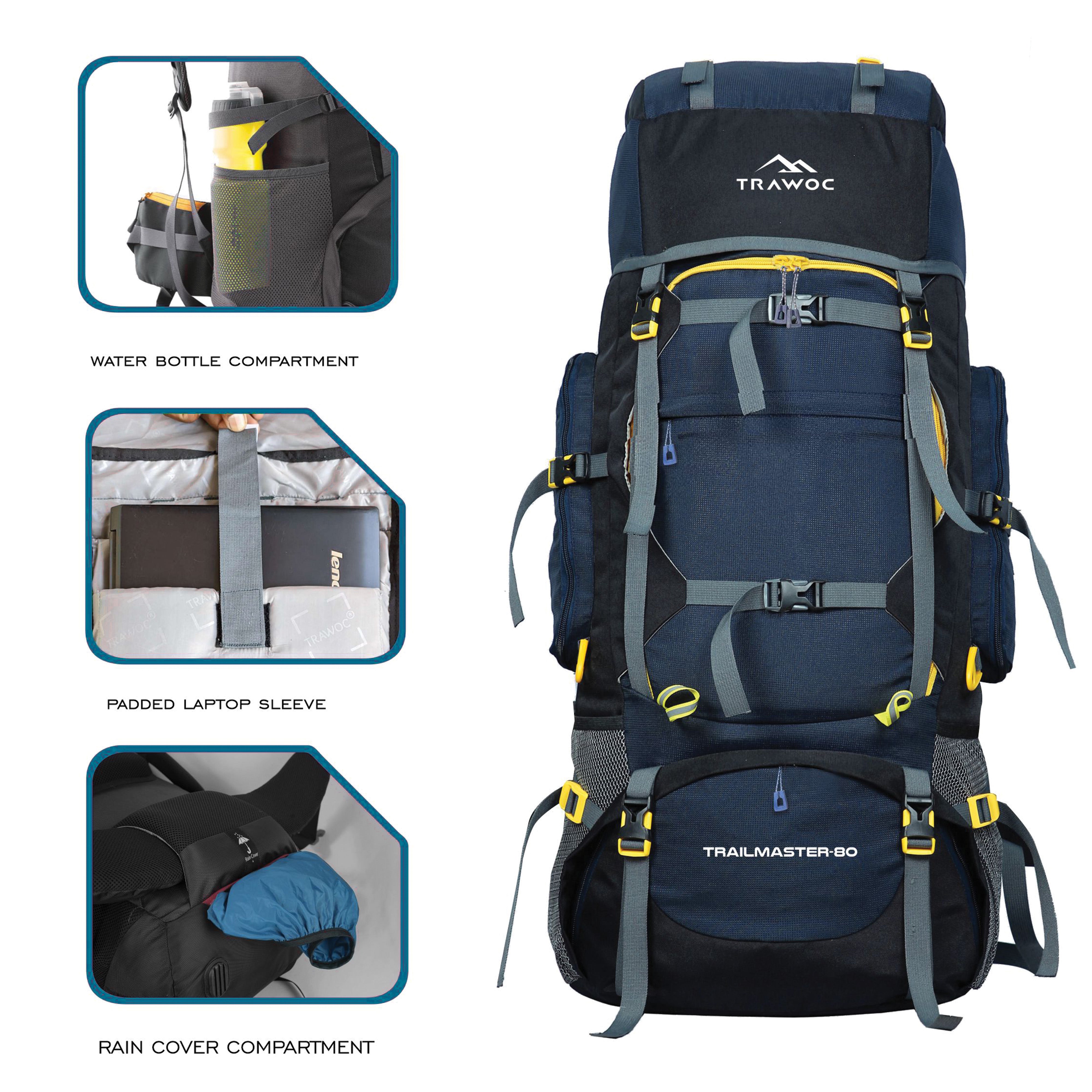 Trawoc Camping Backpack (80Ltr) | Trekking & Hiking Bag – TRAWOC