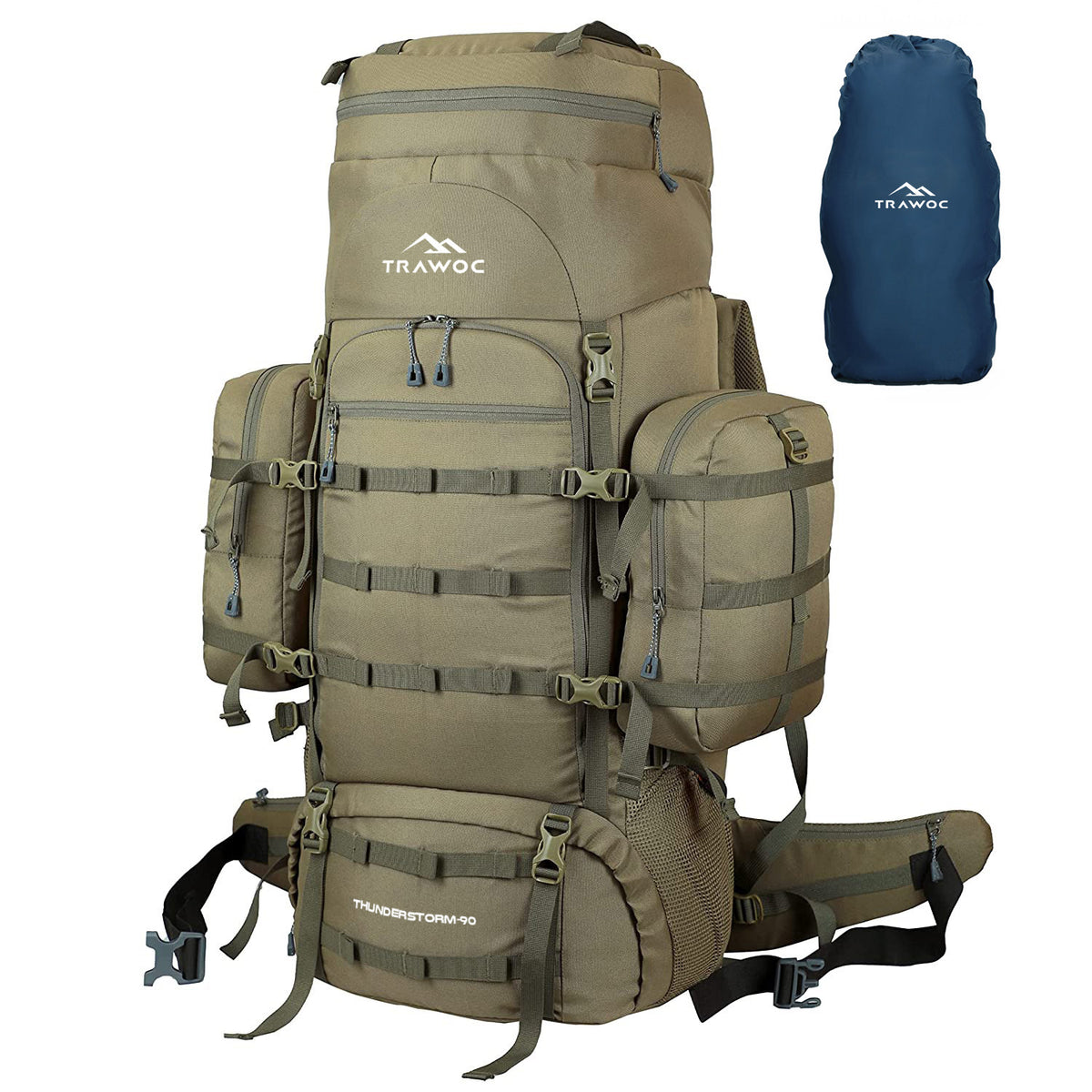 Trawoc Travel Backpack with Detachable Daypack (90Ltr) | Internal Frame ...