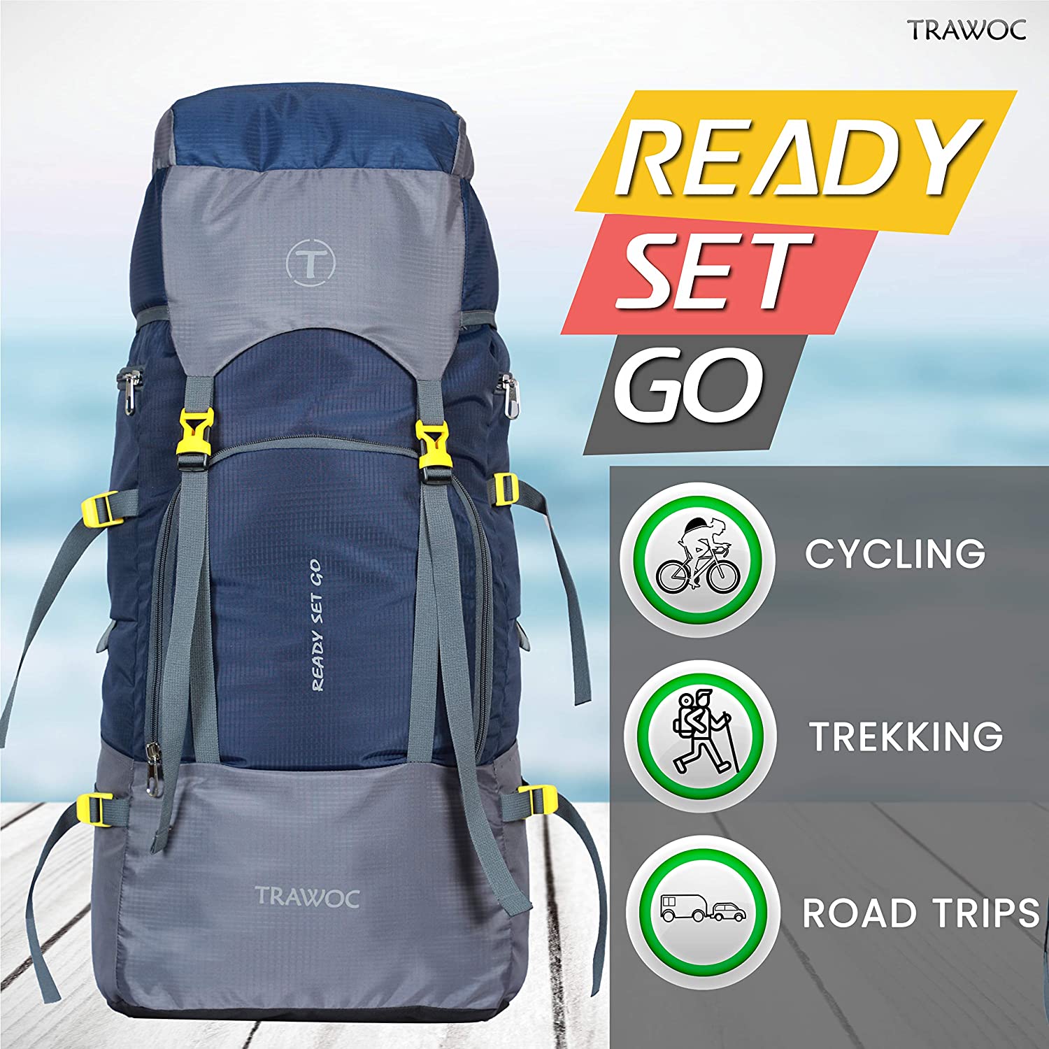 Trawoc Travel Backpack (55Ltr) – TRAWOC